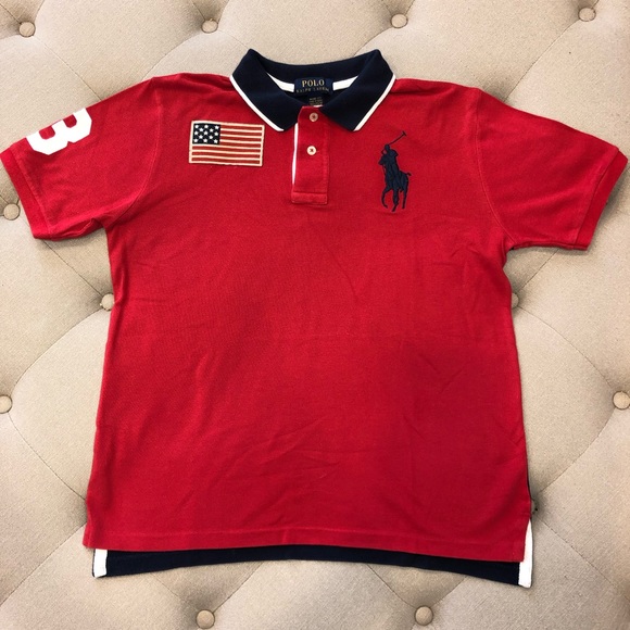 Polo Ralph Lauren | Shirts & Tops | Polo By Ralph Lauren Red White Blue ...